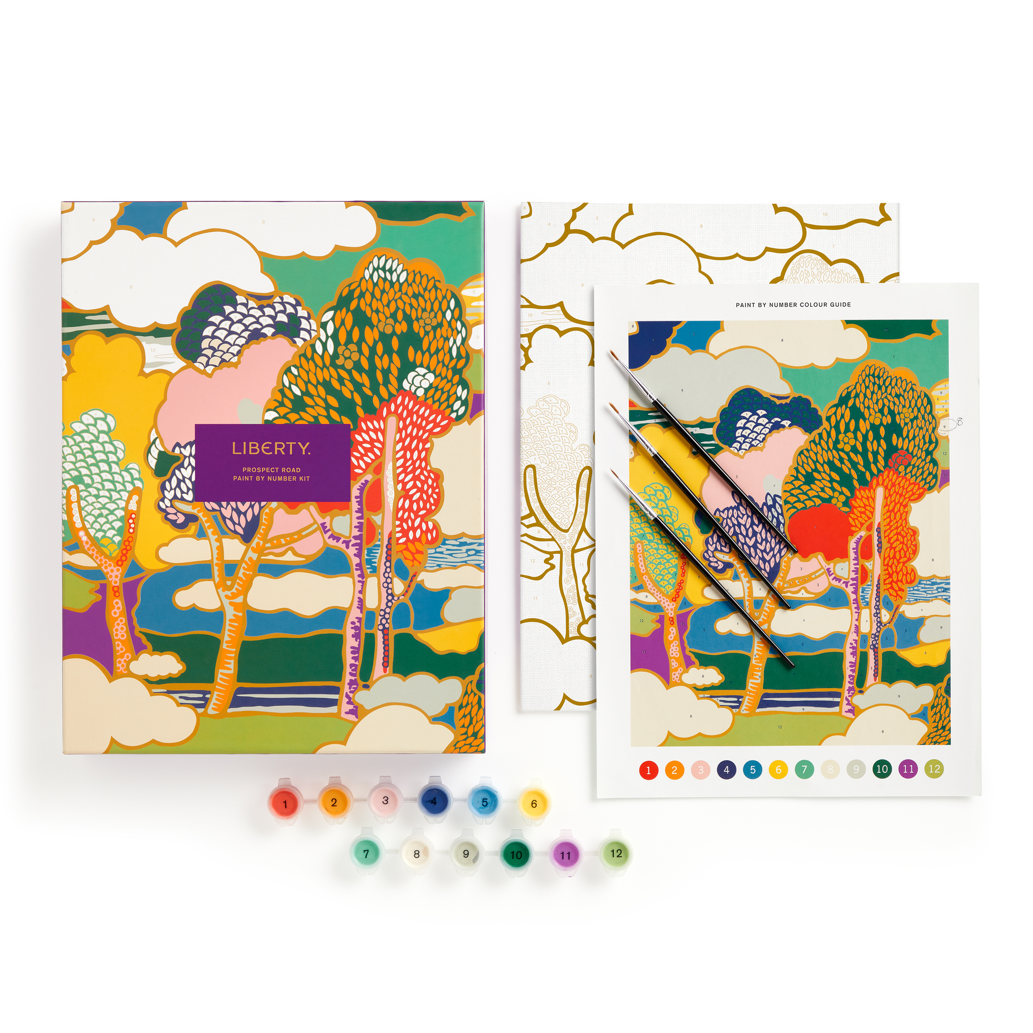 Liberty London paint by numbers kit – Clever Hands