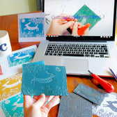 Linocut & print compact starter kit – Clever Hands